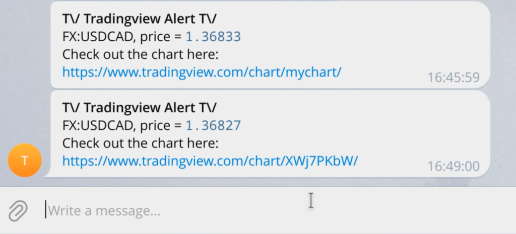 TradingView Telegram Chart Alert – VerrilloTrading